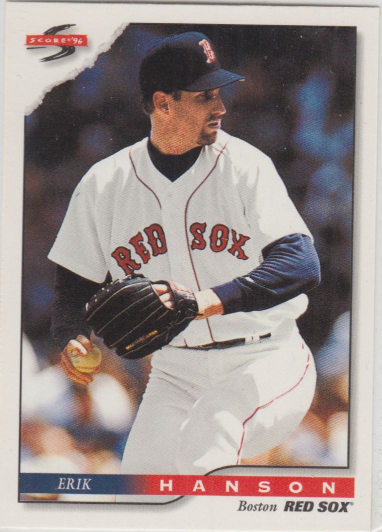 1996 Score erik Hanson #318 on Kronozio