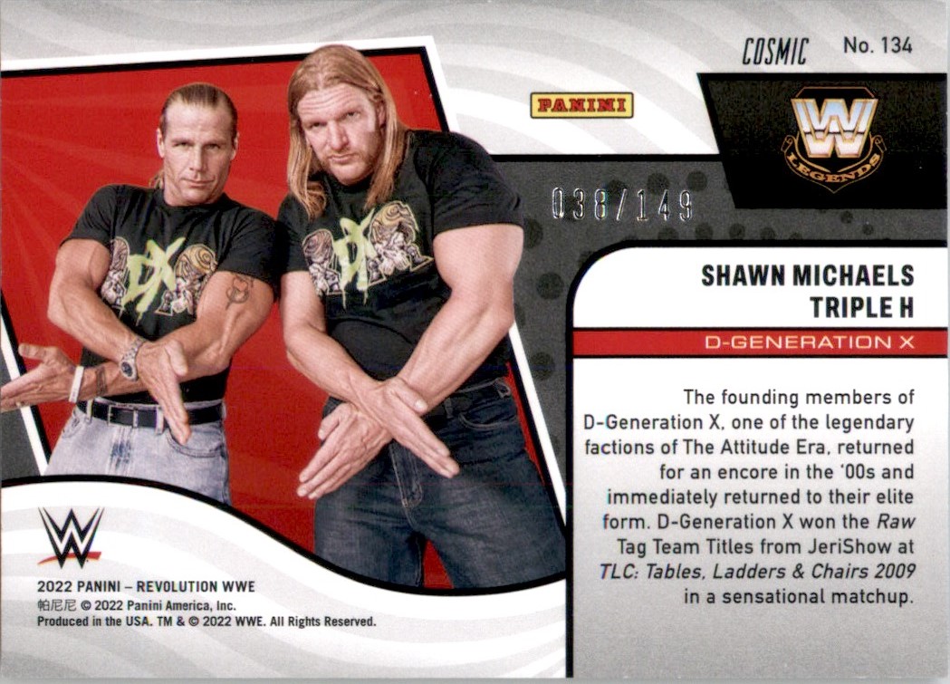 2022 Revolution WWE Cosmic Shawn Michaels/Triple H #134 on Kronozio