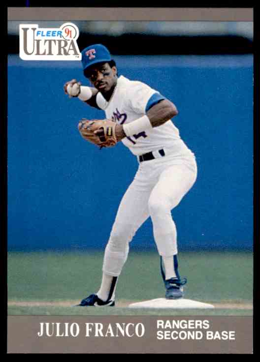 1991 Fleer Ultra Julio Franco #348 on Kronozio