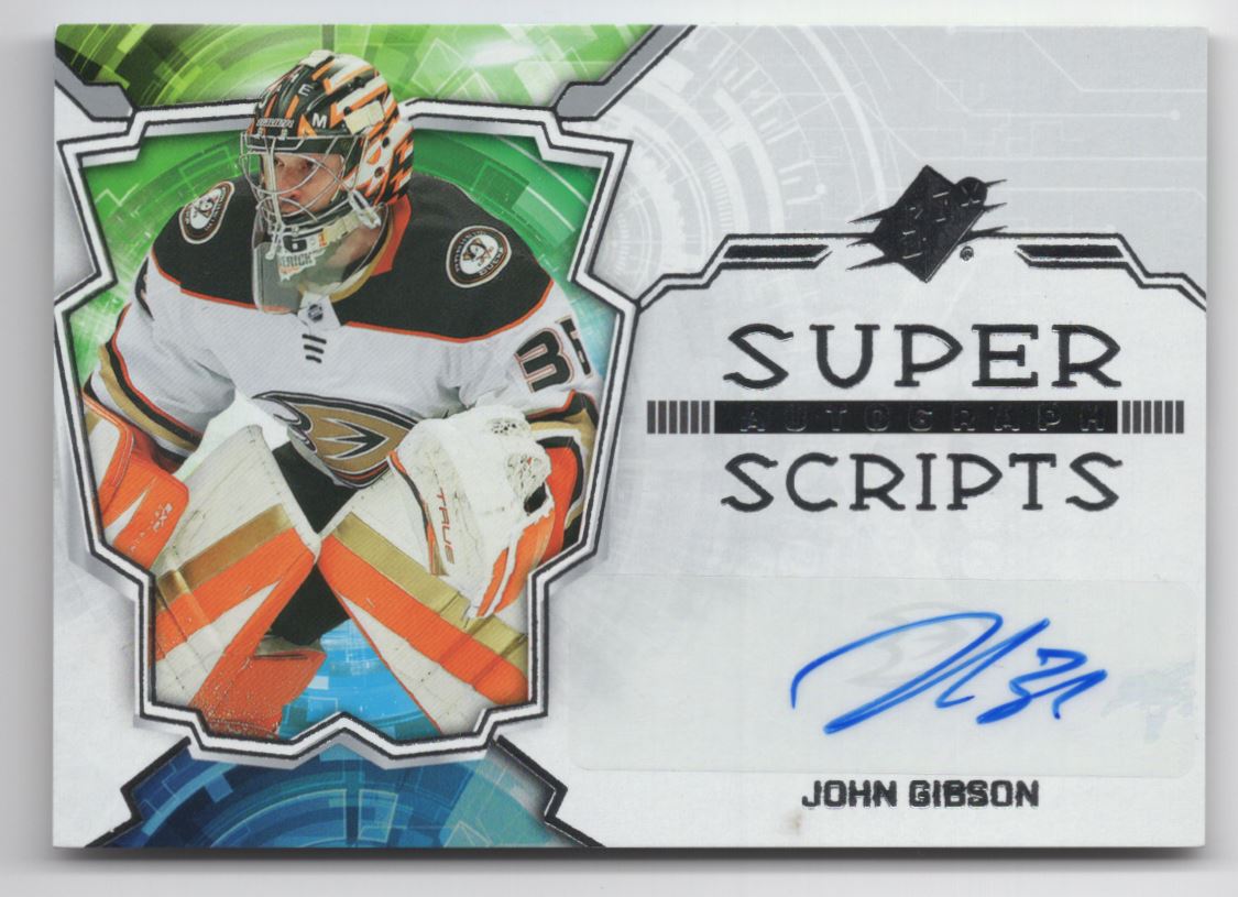 2022-23 SPX SUPER SCRIPTS AUTO JOHN GIBSON on Kronozio