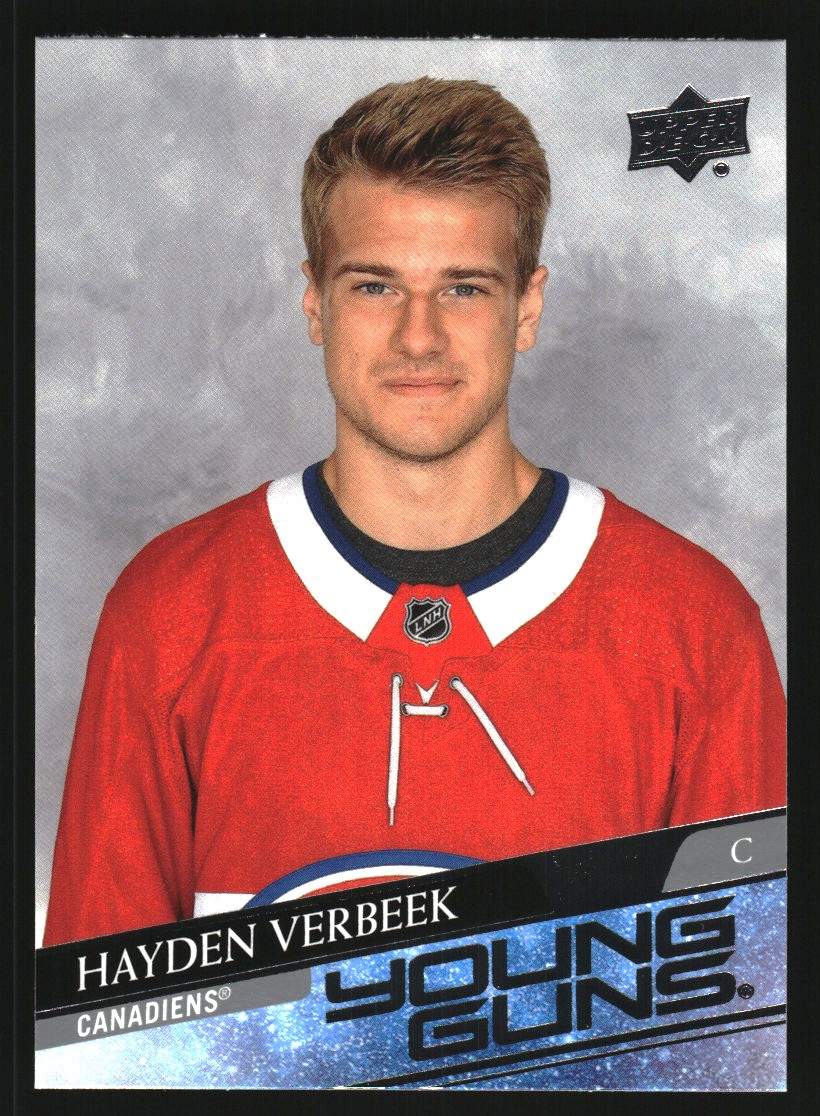 2020-21 upper deck Hayden Verbeek #714 on Kronozio