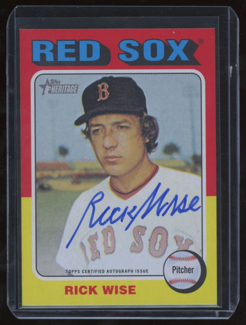 2024 Topps Heritage High Number Real One Autograph Rick Wise #56 on ...