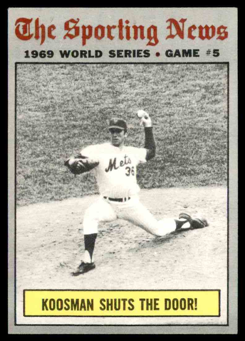 1970 Topps Koosman Shuts The Door! Jerry Koosman #309 on Kronozio
