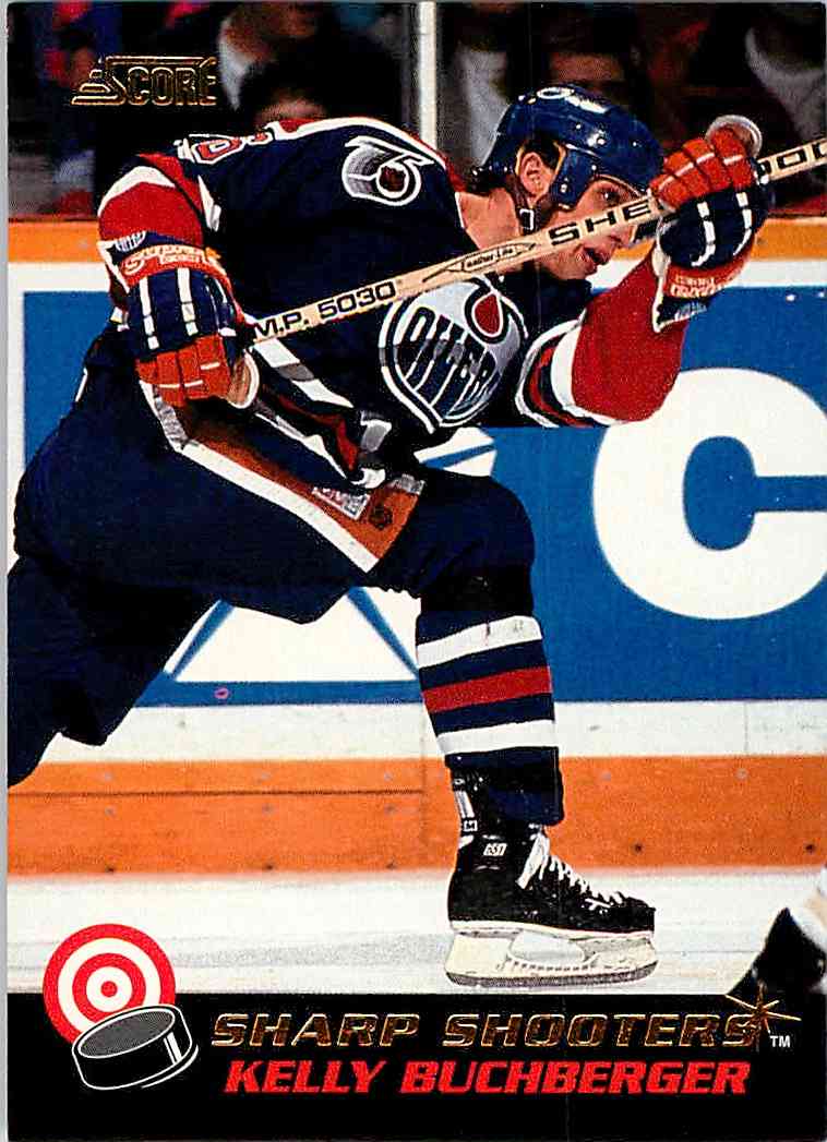 1992-93 Score Sharp Shooters Kelly Buchberger #11 on Kronozio