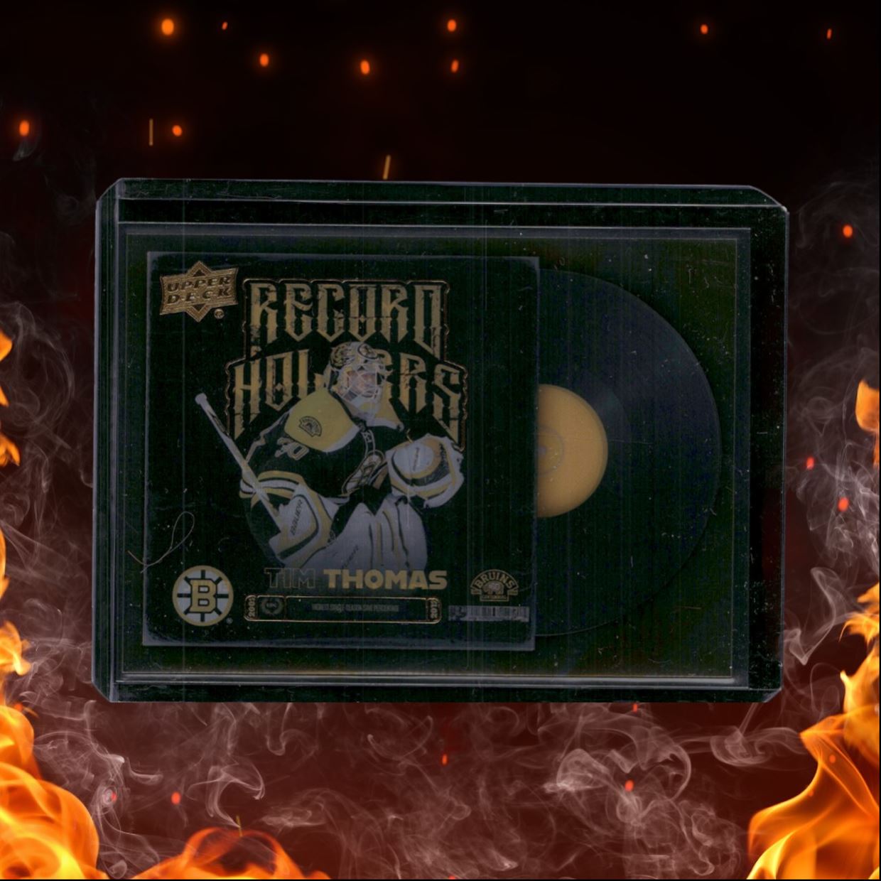 2023-24 Upper Deck Boston Bruins Centennial Tim Thomas Record Holders ...