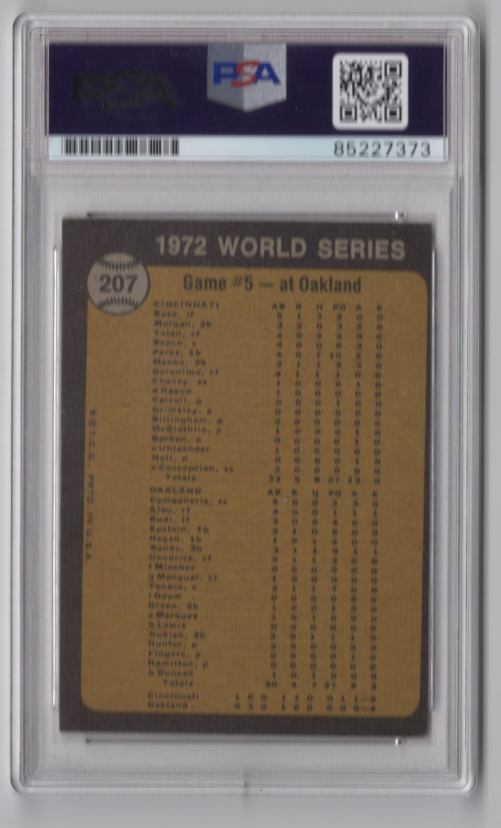 1973 Trading Card 3-15 Johnny Bench #207 on Kronozio