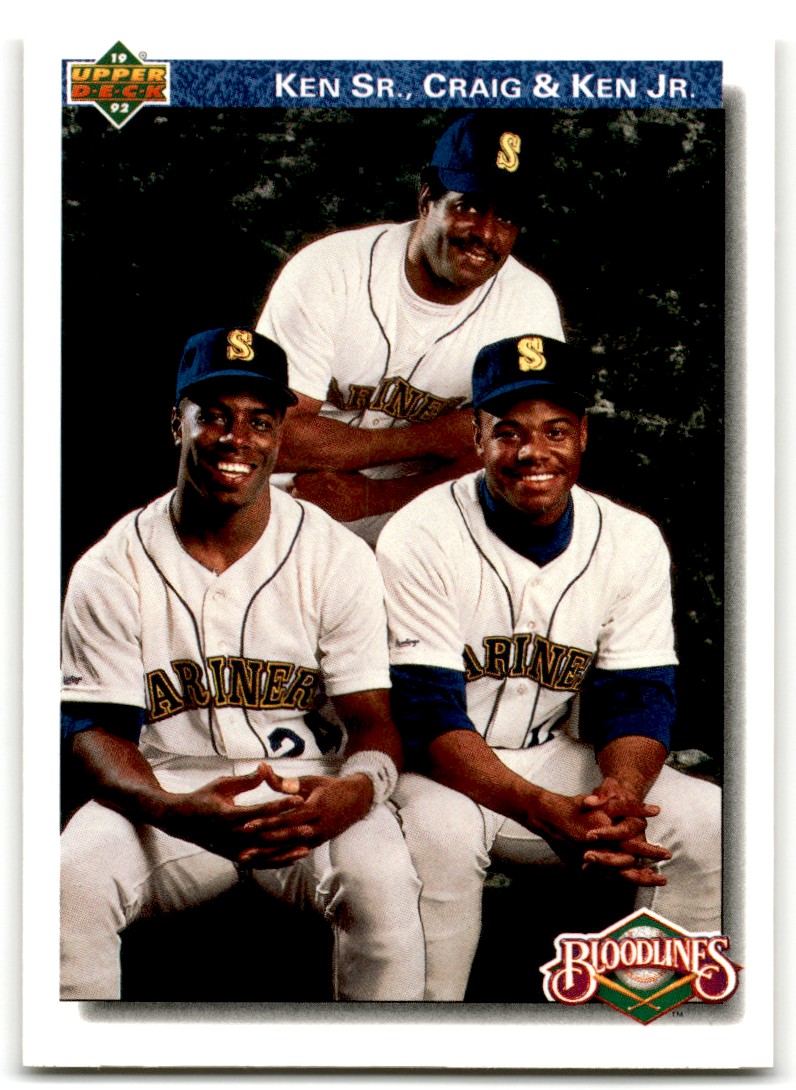 1991 Upper Deck Bloodlines Ken Griffey Sr./Craig Griffey/Ken Griffey Jr ...