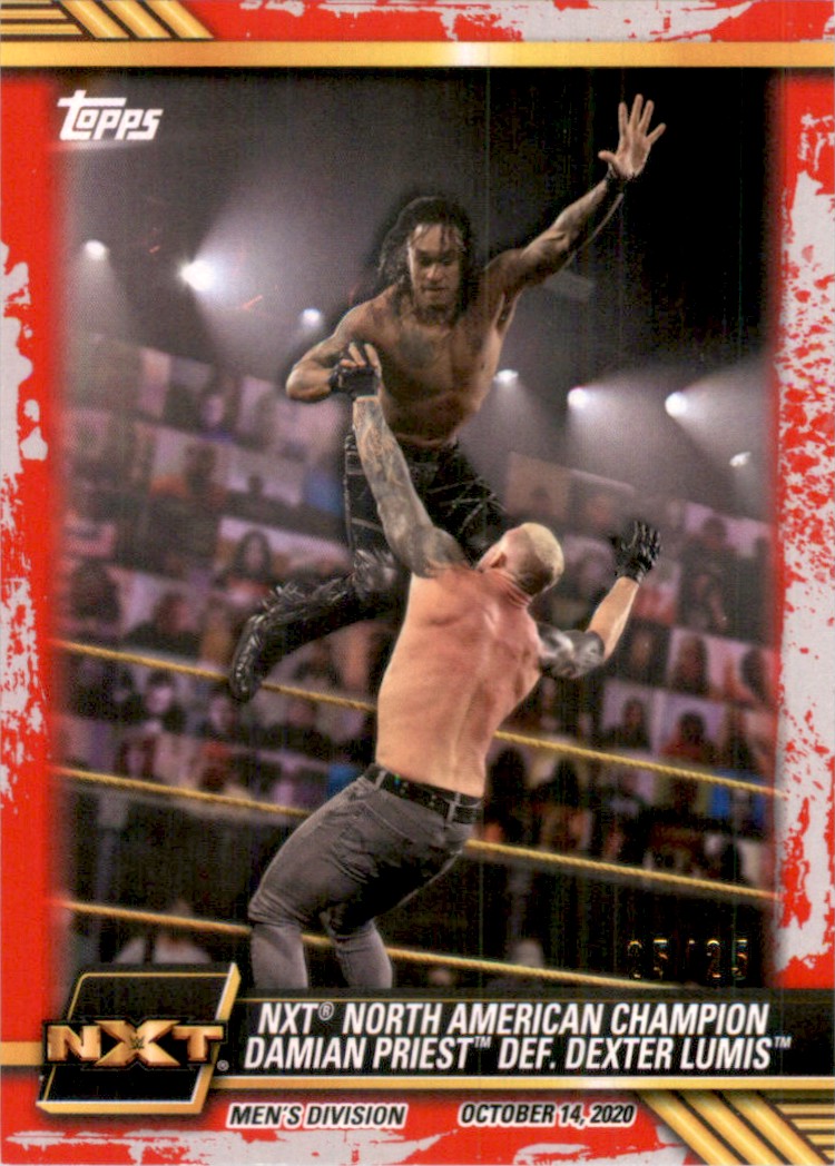 2021 Topps WWE NXT Red NXT North American Champion Damian Priest Def ...