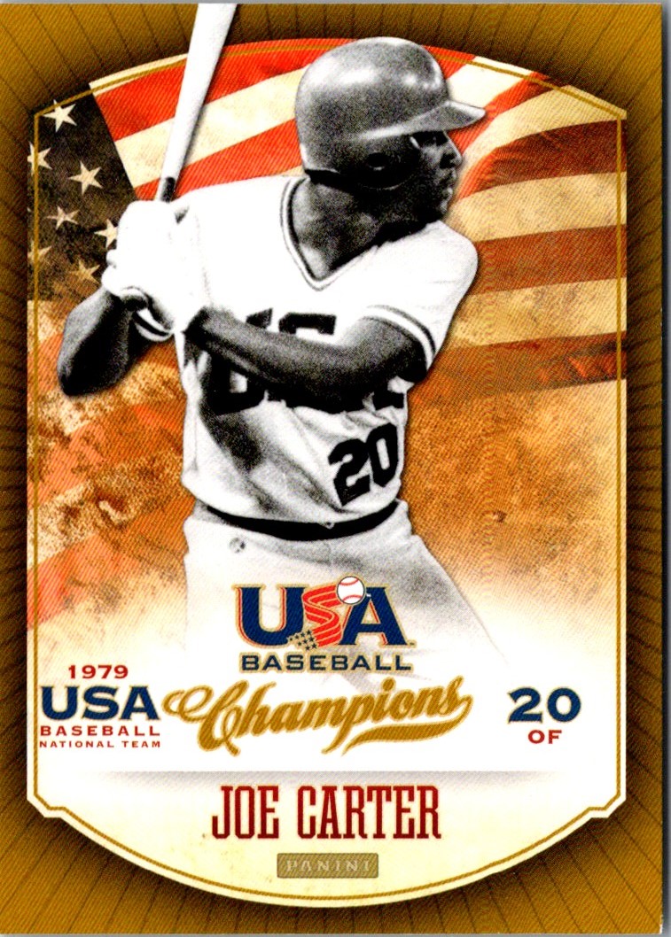 2013 Panini USA Champions Stars and Stripes Signatures Joe Carter #JOE ...