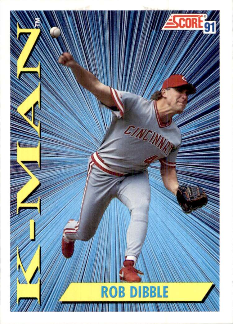 1991 Score K-Man Rob Dibble #407 on Kronozio