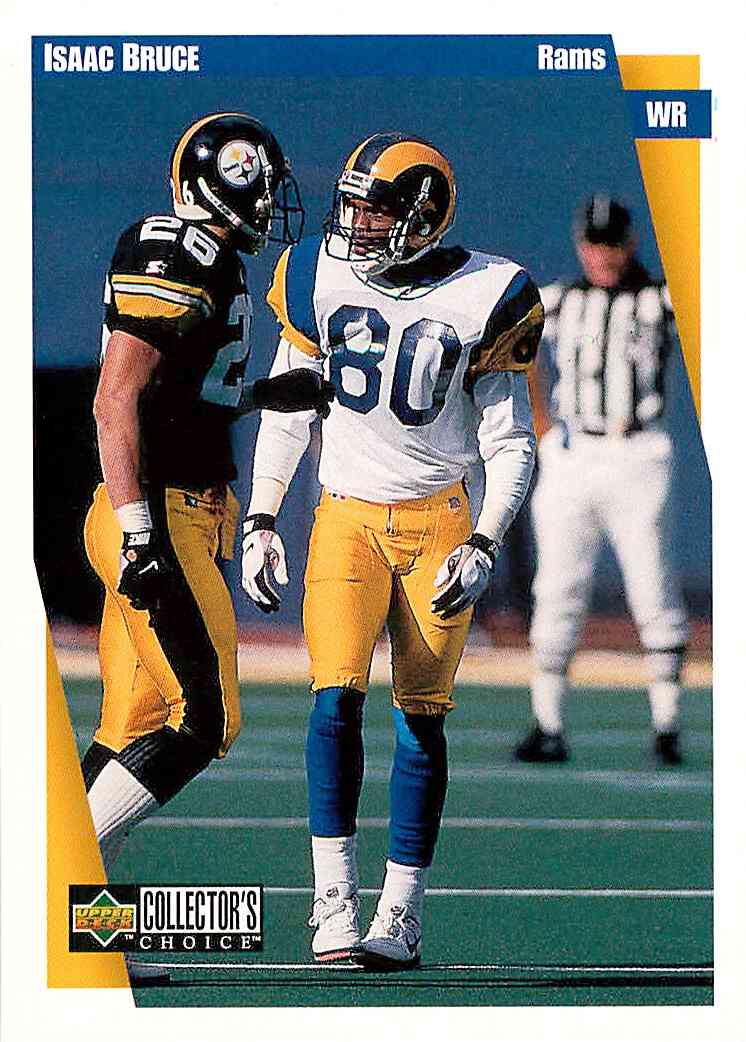 1997 Upper Deck Collector's Choice Isaac Bruce #254 on Kronozio