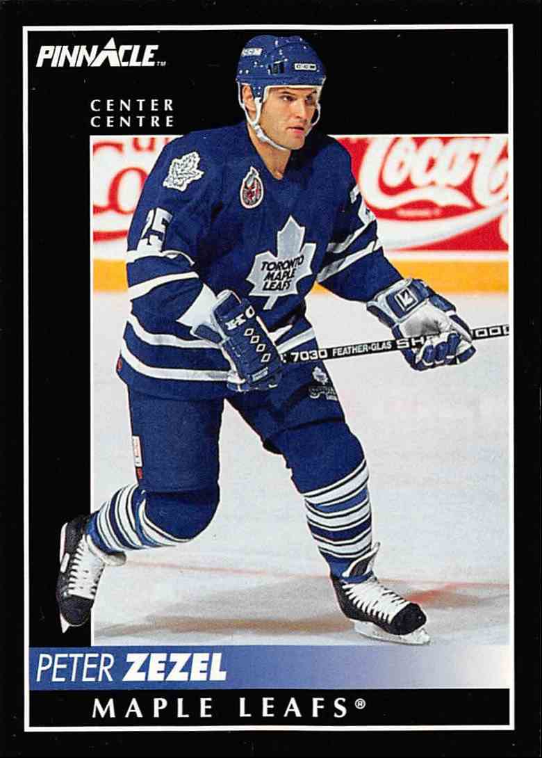 1992-93 Pinnacle Canadian Peter Zezel #283 on Kronozio
