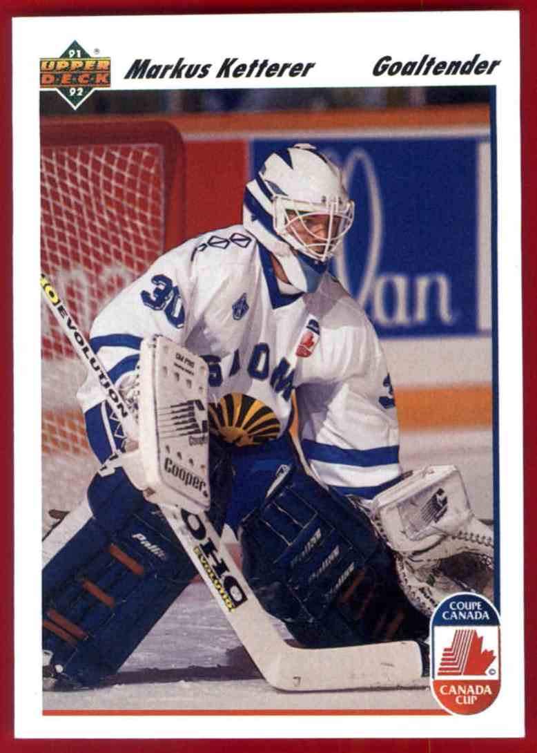 1991-92 Upper Deck Markus Ketterer #23 on Kronozio