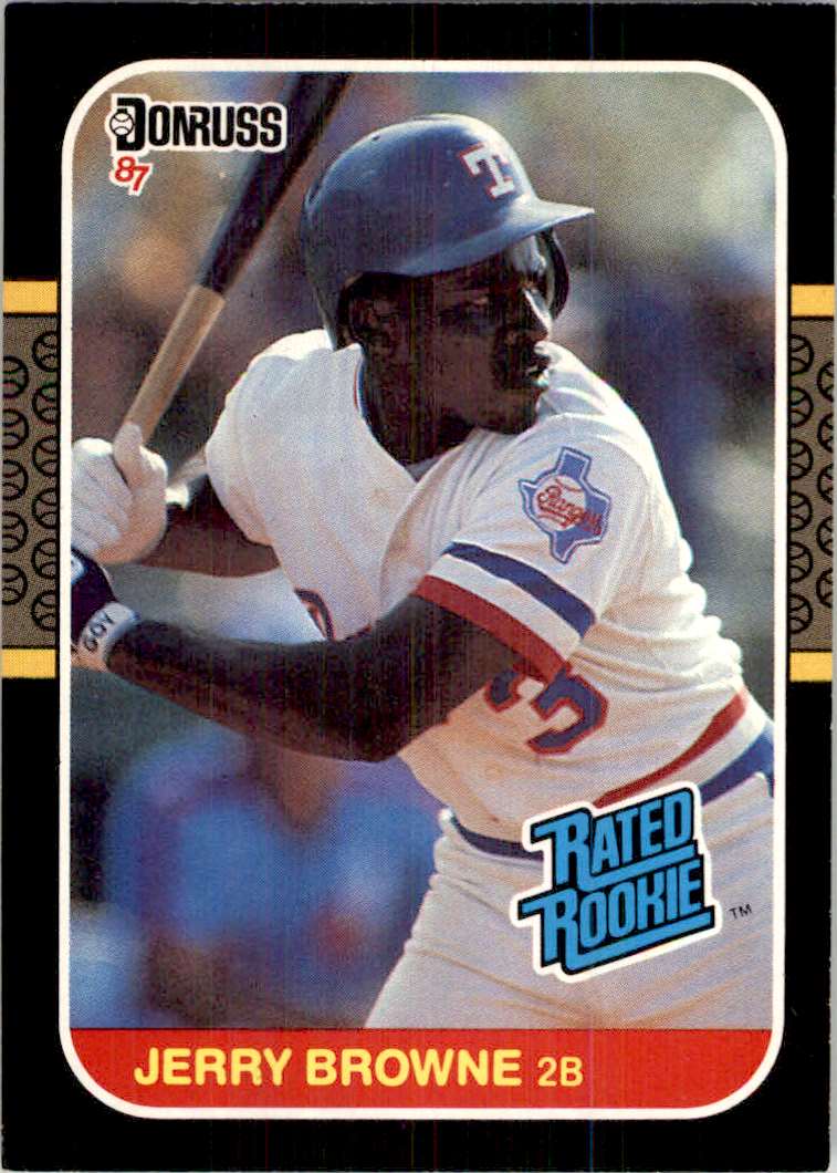1987 Donruss Rated Rookie Jerry Browne #41 on Kronozio