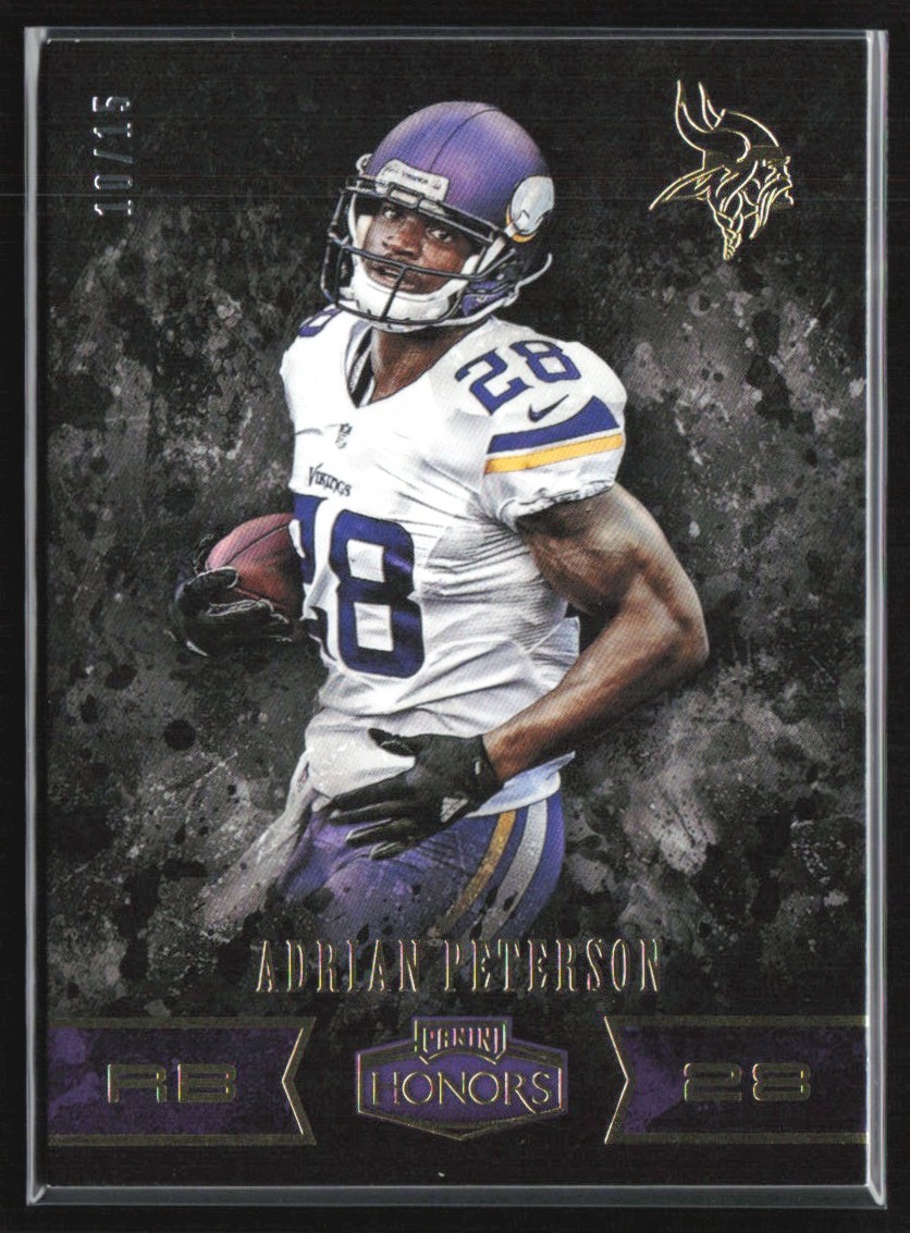 2016 Panini Honors Gold Adrian Peterson #45 on Kronozio