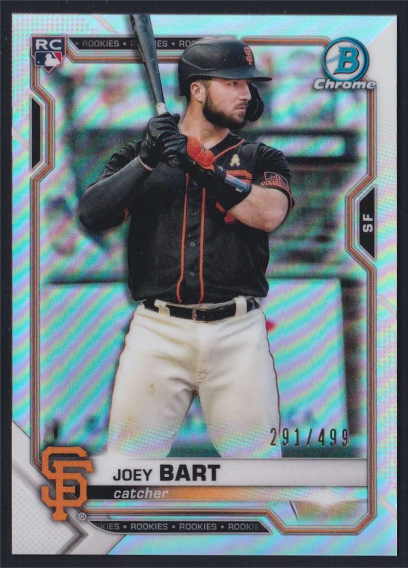 2021 Bowman Chrome Refractor Joey Bart on Kronozio