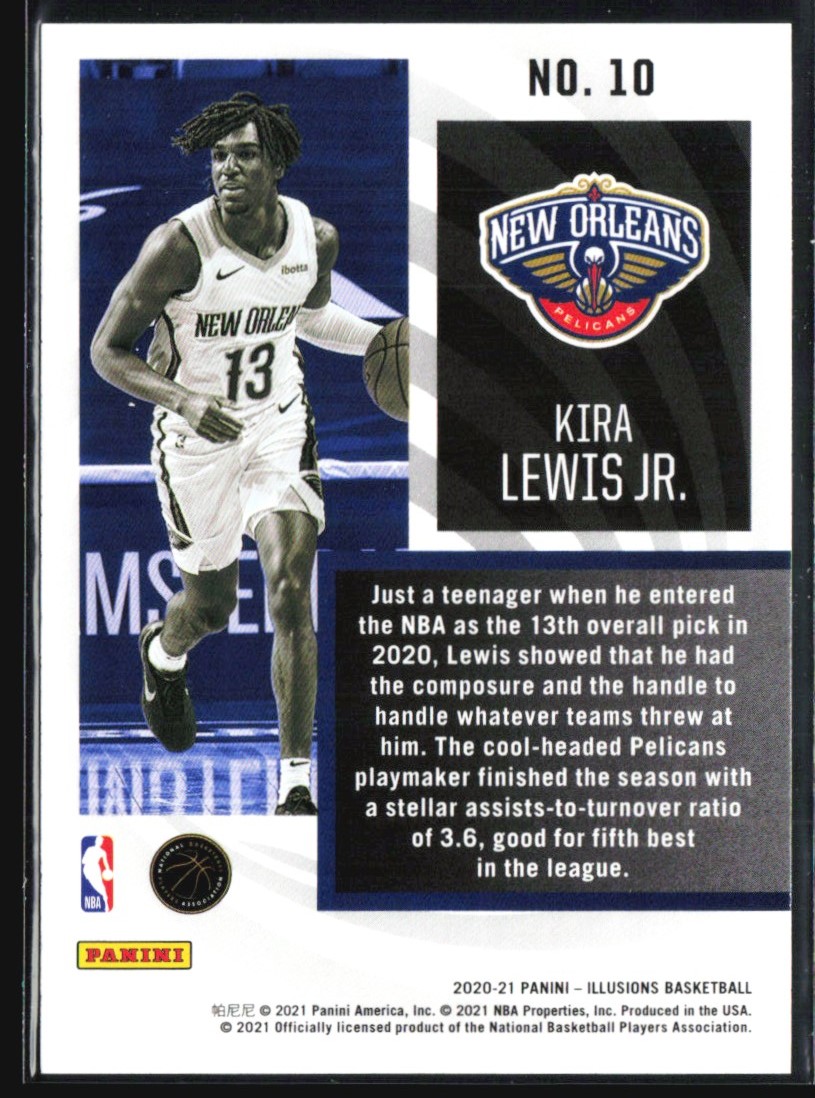 2020-21 Illusions Instant Impact Kira Lewis Jr. #10 on Kronozio