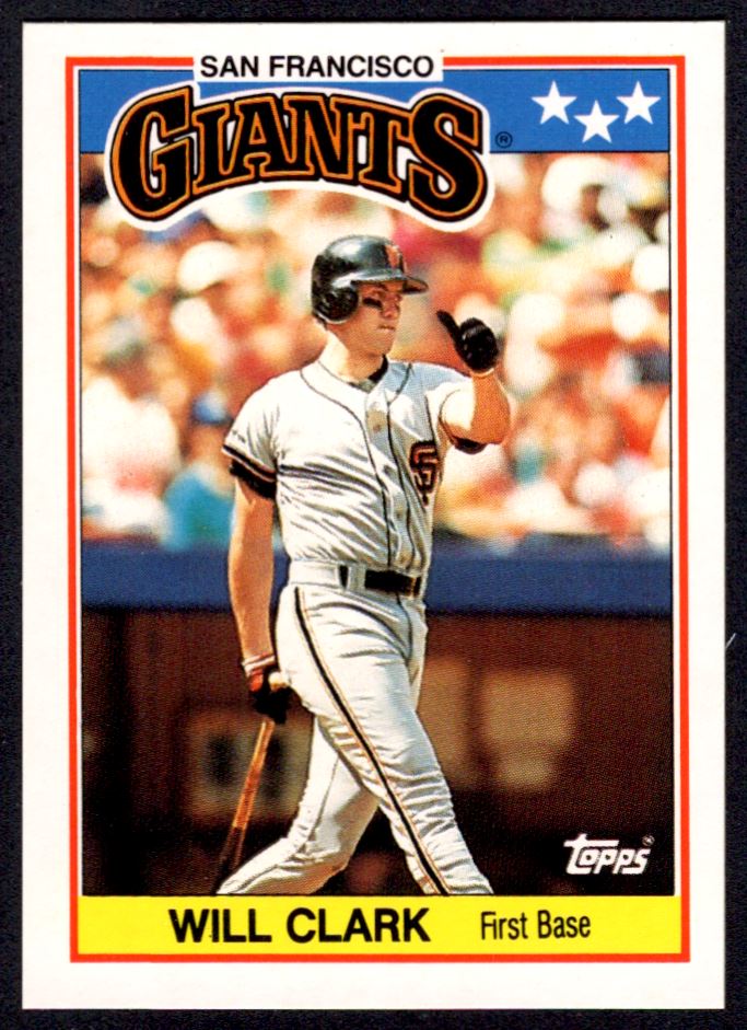 1988 Topps UK Minis Mini Will Clark #14 on Kronozio