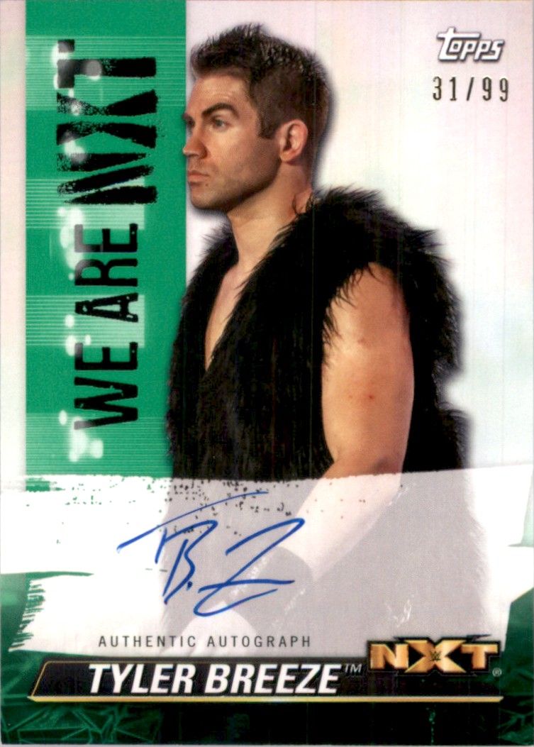 2021 Topps WWE NXT We Are NXT Autographs Green Tyler Breeze #ATB on ...