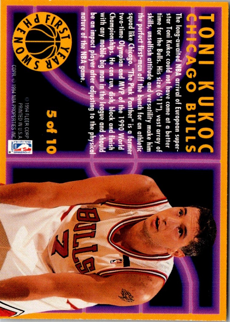 1994-95 Fleer Jon Koncak #6 on Kronozio