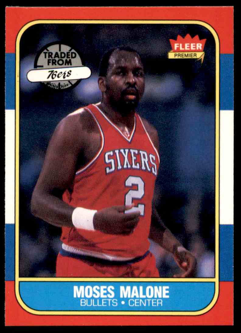1986-87 Fleer Basketball Moses Malone #69 on Kronozio