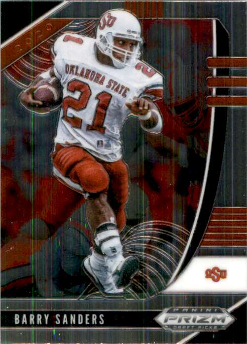2020 Panini Prizm Draft Picks Football Card Barry Sanders #11 on Kronozio