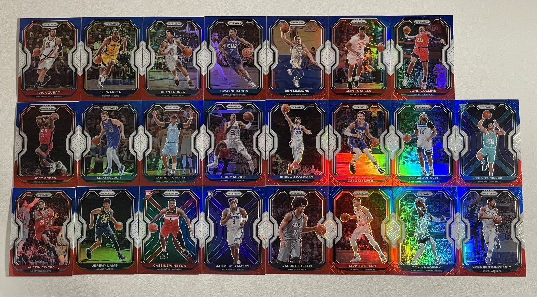 2020-21 PRIZM ROOKIE RED WHITE BLUE [23] WINSTON GRANT RILLER on Kronozio