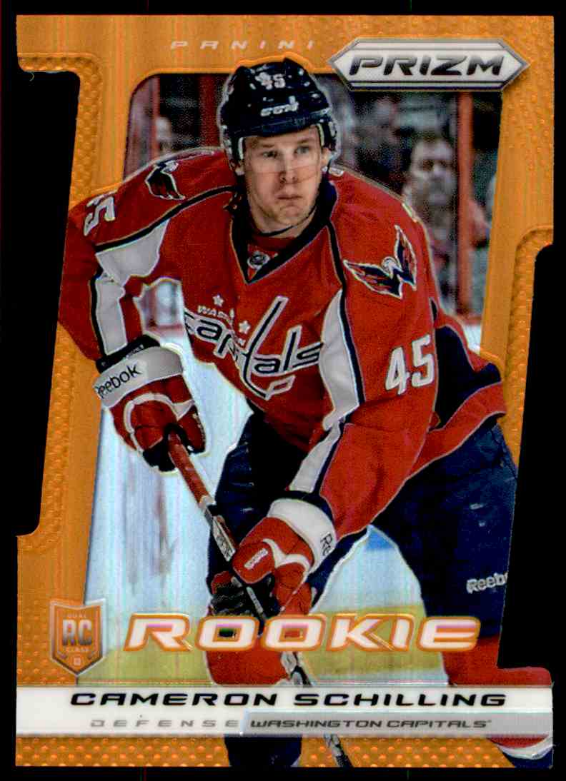 2013-14 Prizm Prizms Orange Die-Cut Cameron Schilling #294 on Kronozio