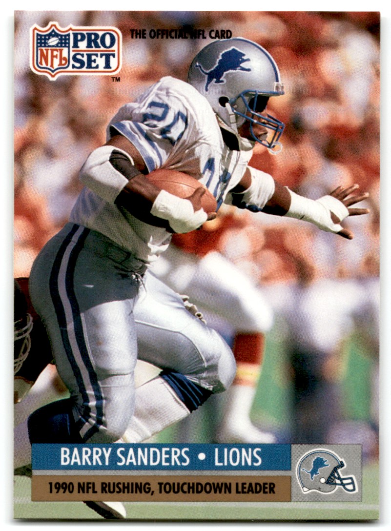 1991 Pro Set Barry Sanders #10 on Kronozio