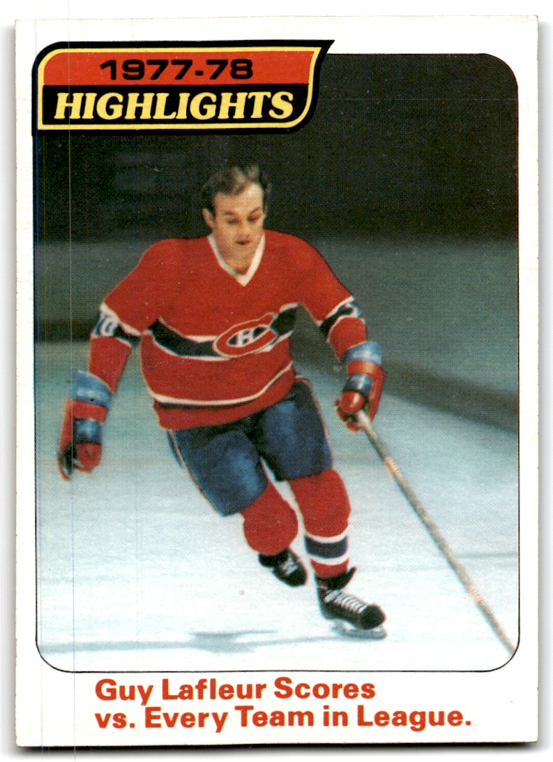 1978-79 Topps Hockey Cards Guy Lafleur #3 on Kronozio