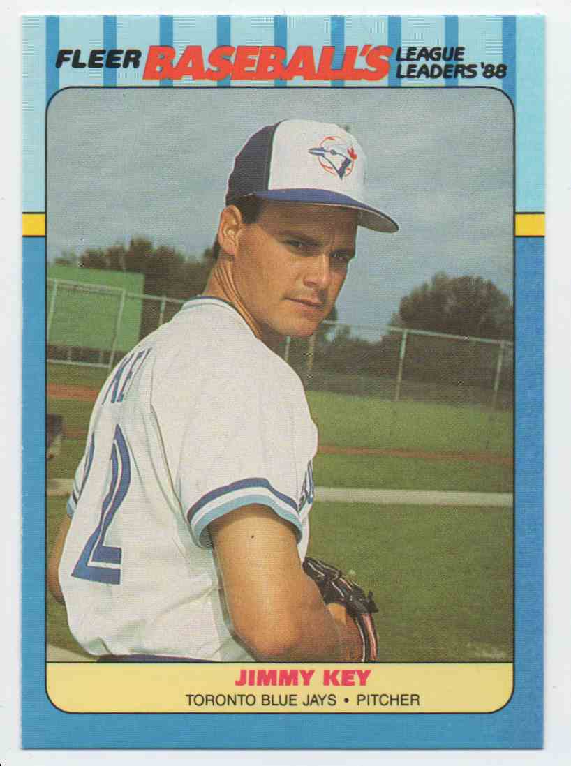 1988 Fleer League Leaders Jimmy Key #23 on Kronozio