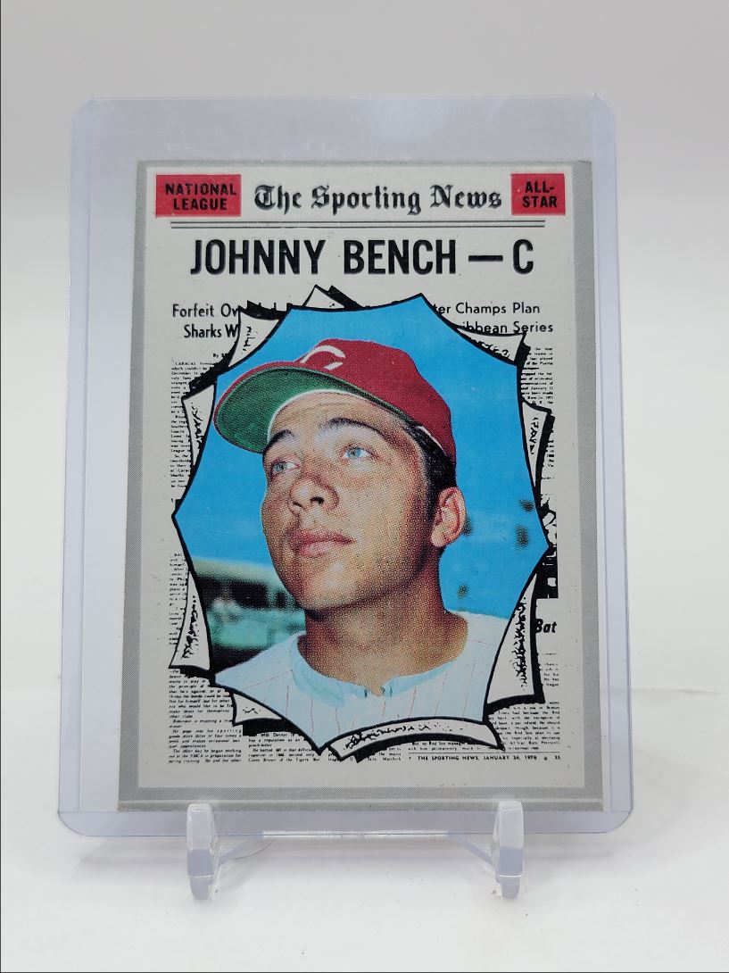 1970 TOPPS #464 THE SPORTING NEWS ALL-STAR JOHNNY BENCH on Kronozio