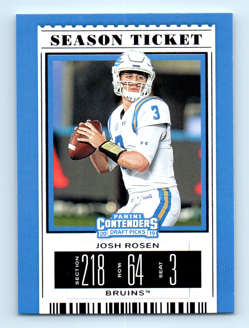 2019 Panini Contenders Draft Picks Josh Rosen #54 on Kronozio