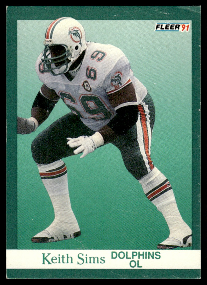 1991 Fleer Keith Sims #130 on Kronozio