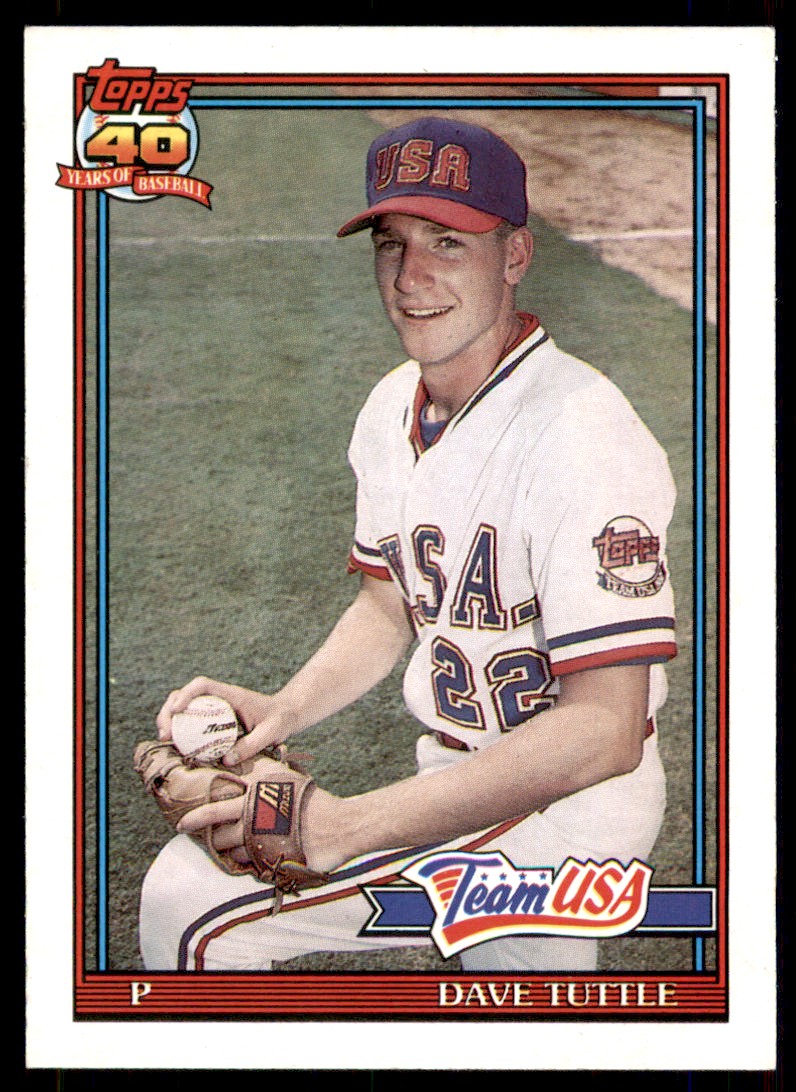 1991 Topps Traded David Tuttle #122T on Kronozio