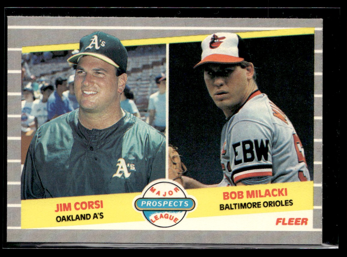 1989 Fleer Jim Corsi/Bob Milacki #649 on Kronozio