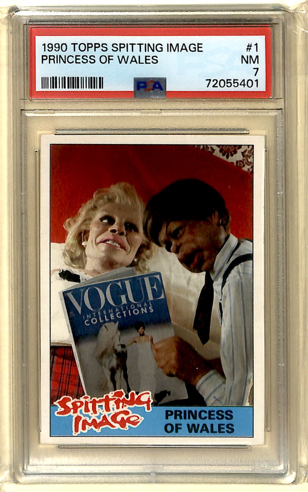 1990 Topps Spitting Image Princess of Wales #1 on Kronozio