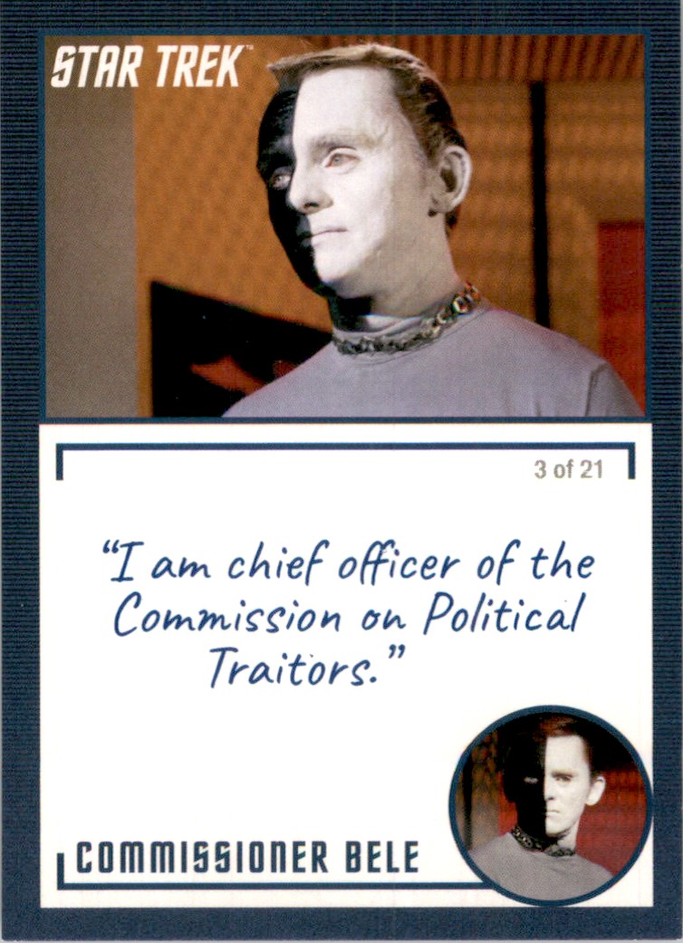 2020 Star Trek The Original Series Archives and Inscriptions Bele in ...