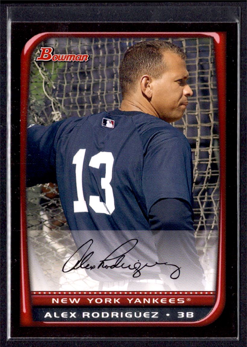 2008 Bowman Alex Rodriguez #100 on Kronozio