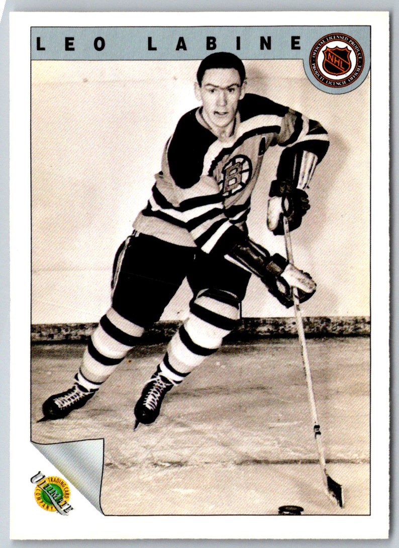1991-92 Ultimate Original 6 Leo Labine #50 on Kronozio