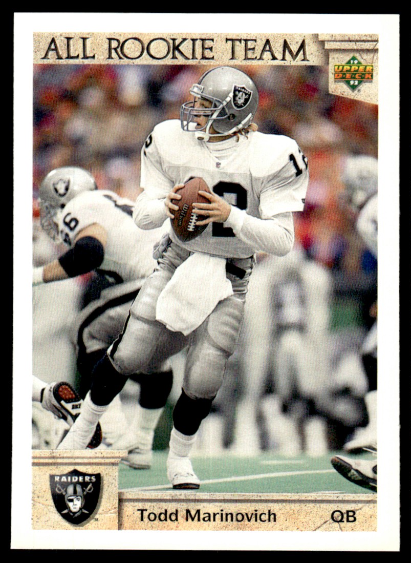 1992 Upper Deck Todd Marinovich #31 on Kronozio
