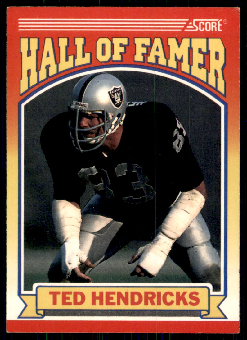 1990 Score Ted Hendricks #599 on Kronozio