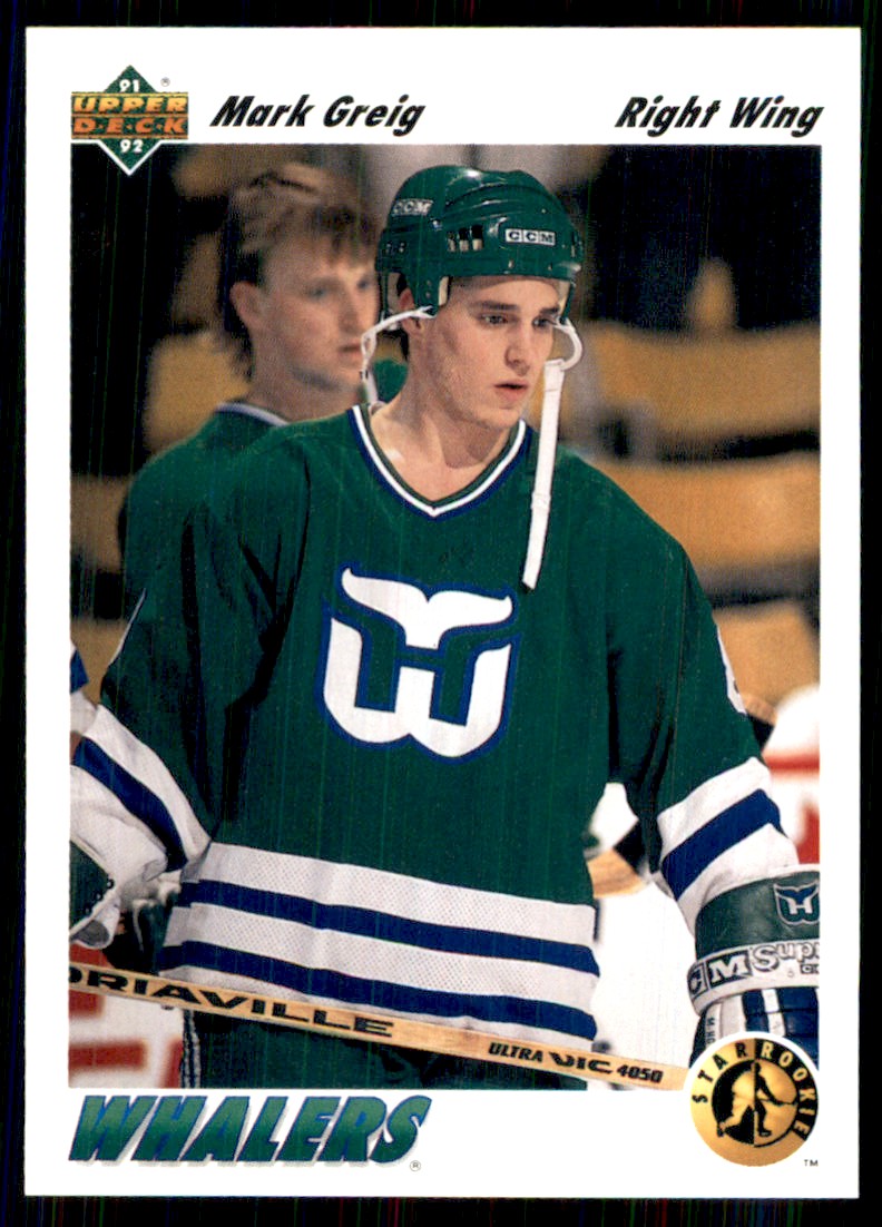 1991-92 Upper Deck Mark Greig #456 on Kronozio