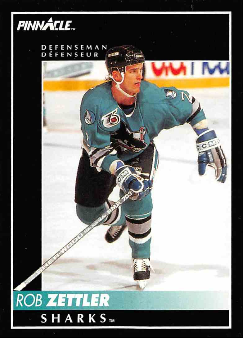 1992-93 Pinnacle Canadian Rob Zettler #89 on Kronozio