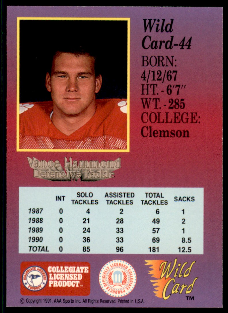 1992 Stadium Club Vance Johnson #4 on Kronozio