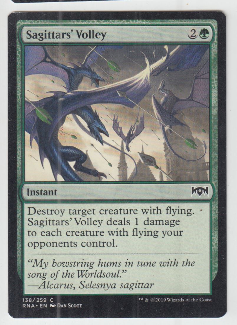 2019 Magic The Gathering Sagittars Volley #138 on Kronozio