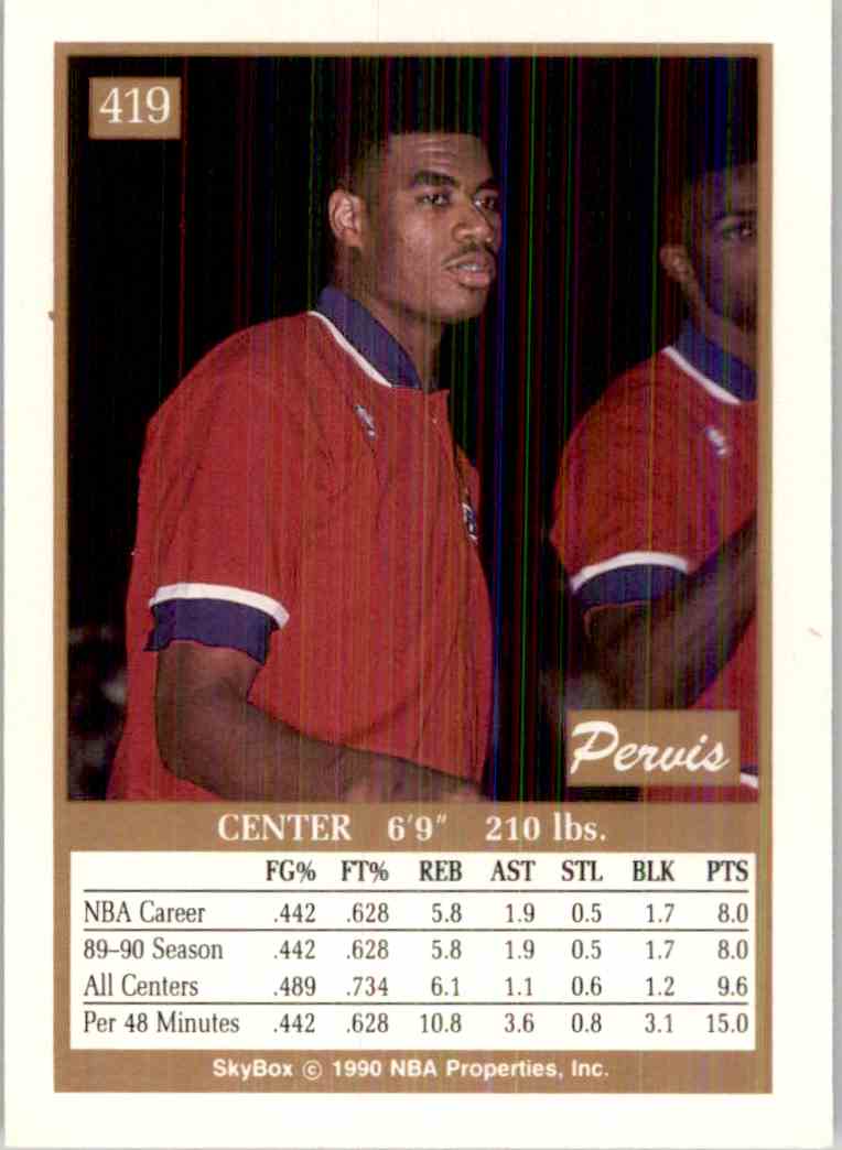 1990-91 Skybox NBA Pervis Ellison #419 on Kronozio