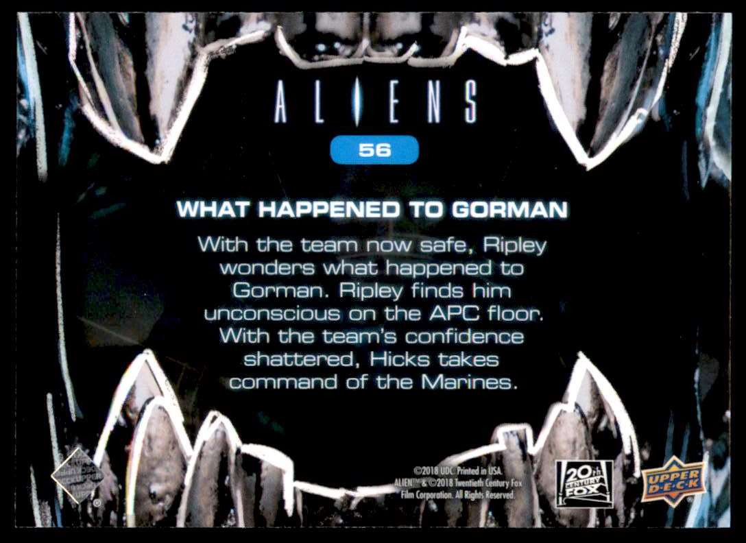 2018 Aliens Alien Blood What Happened To Gorman #56 on Kronozio