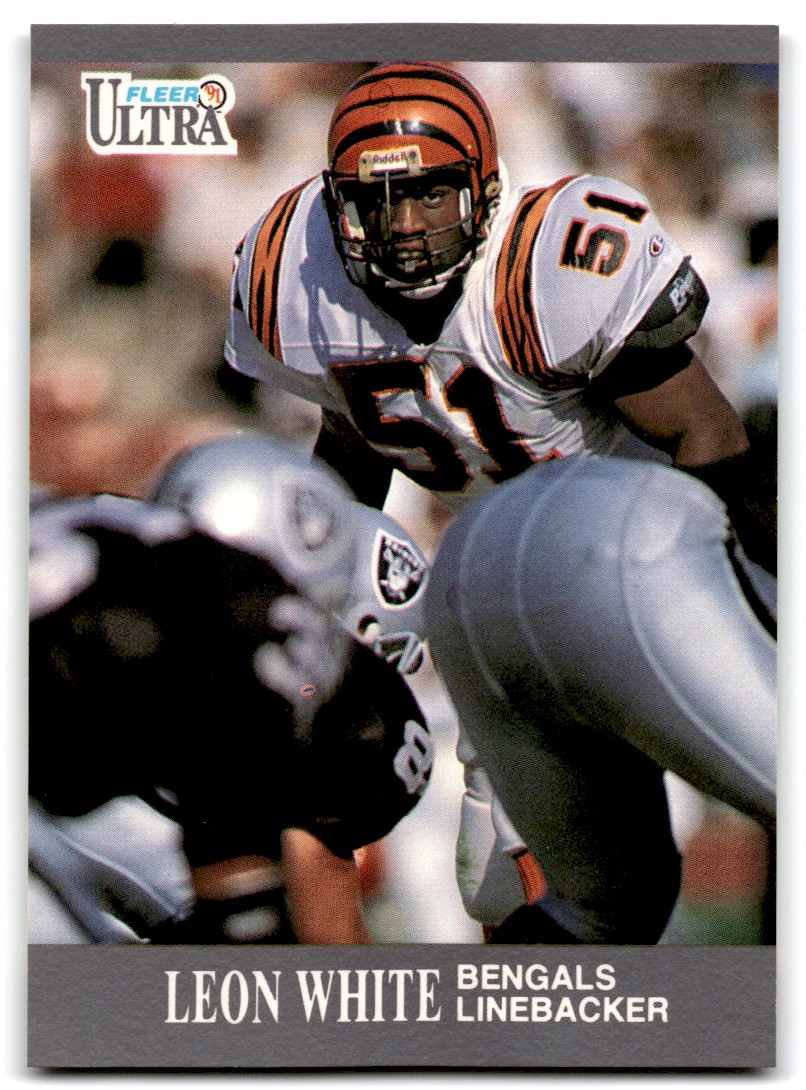 1991 Ultra Small NFLPA logo Leon White #22 on Kronozio