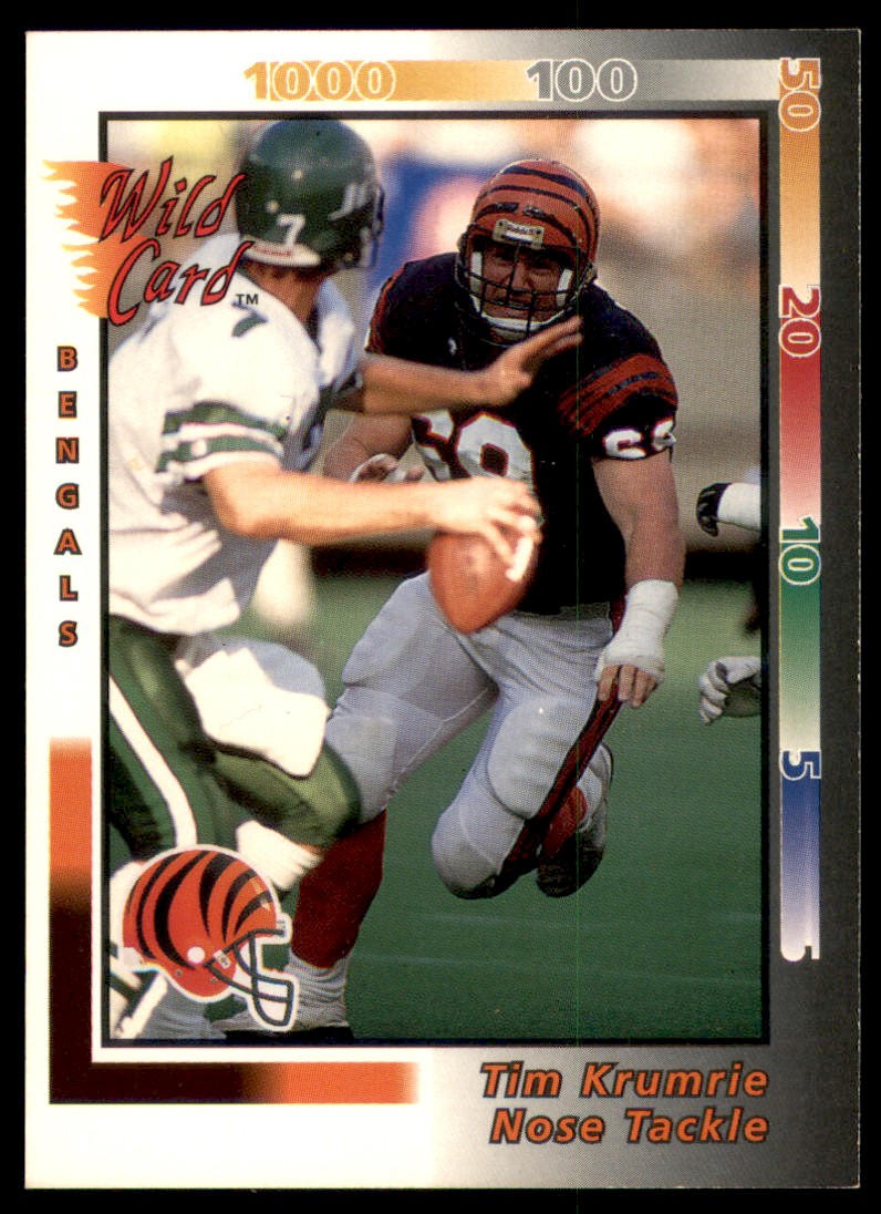 1992 Wild Card Tim Krumrie #196 on Kronozio